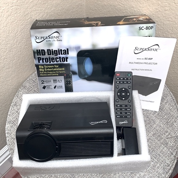 Accents | Hd Digital Projector Super Sonic Sc8p | Poshmark